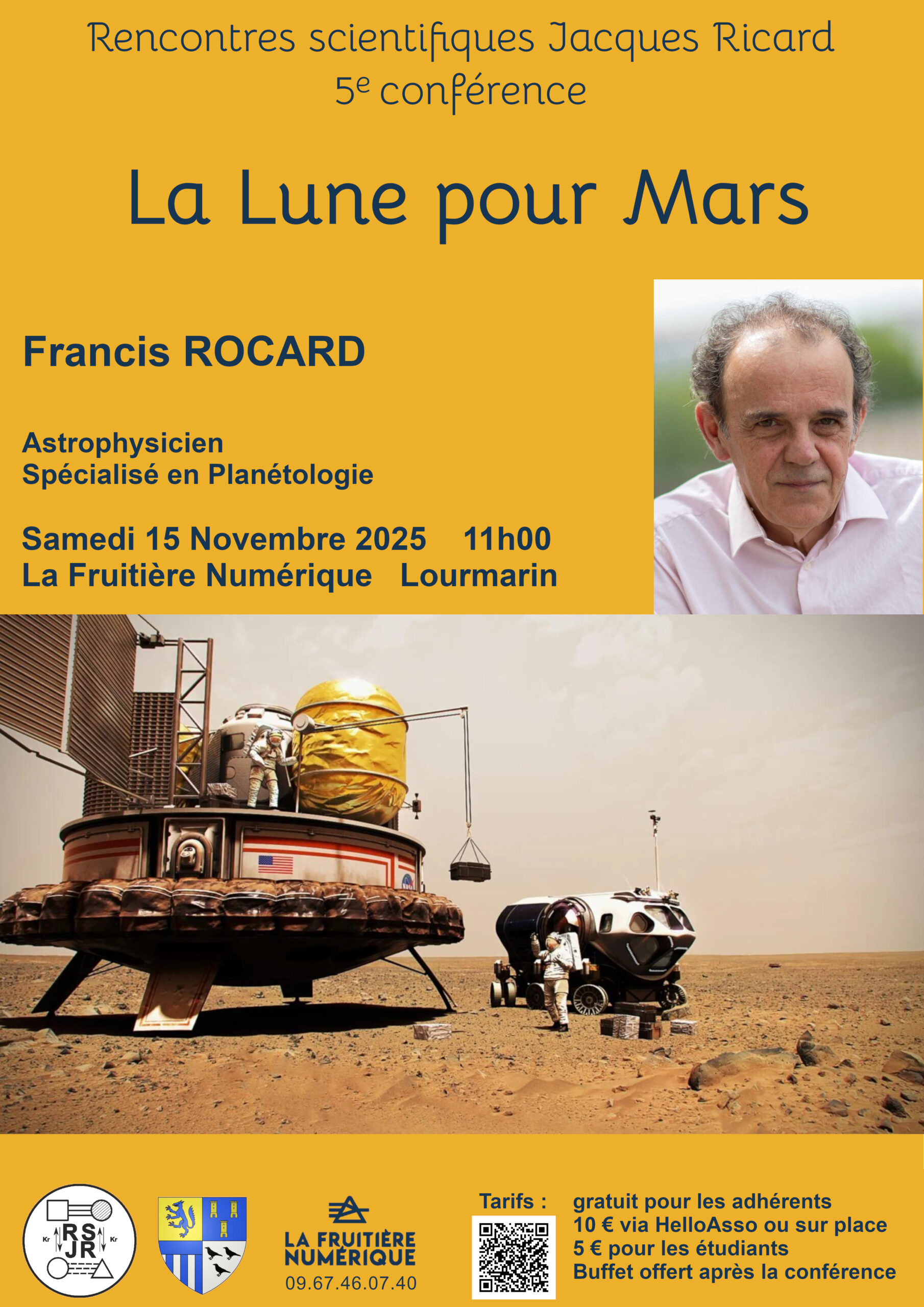 Conférence : Francis Rocard - La Lune pour Mars